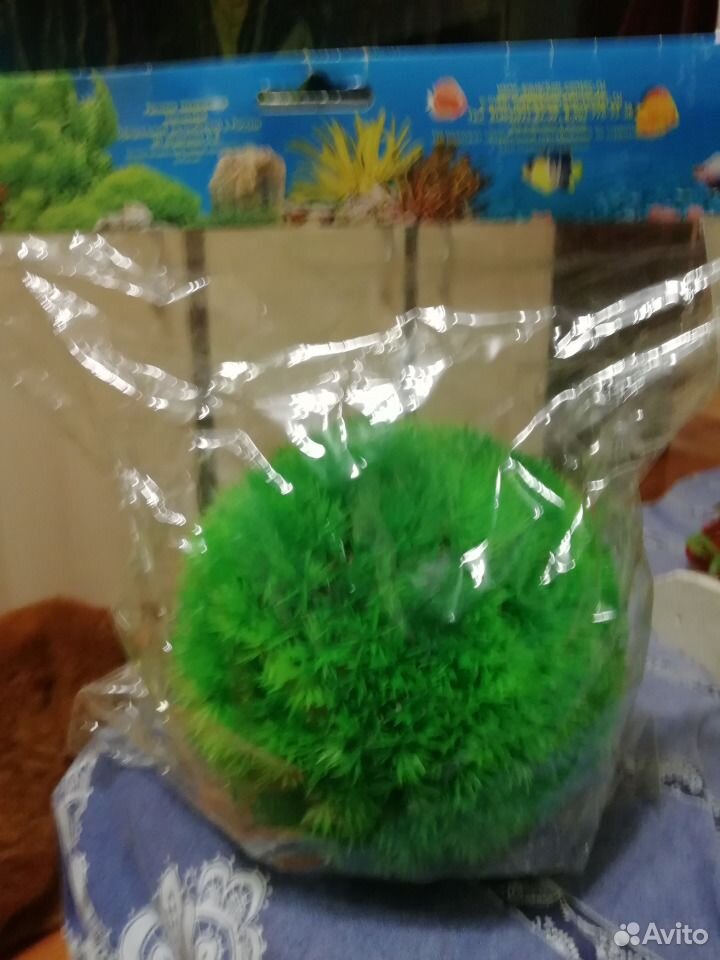 Декор для аквариума "Пушистый шар"