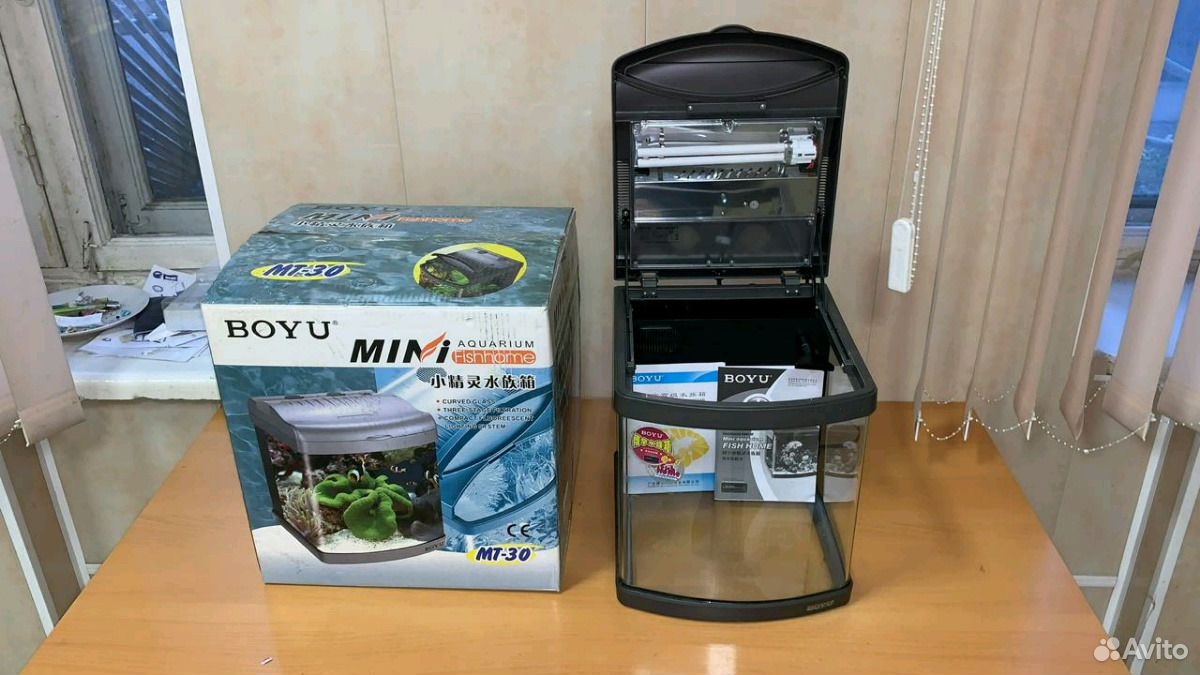 Новый аквариум Boyu MT-30, насос, лампа, помпа в к