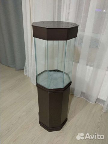 Восьмигранный аквариум 50л + комплектующие