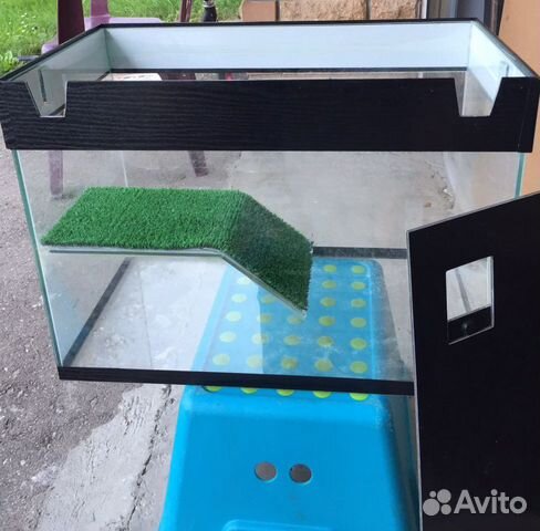 Аквариум для черепах, акватеррариум 50 л, 50х30х36