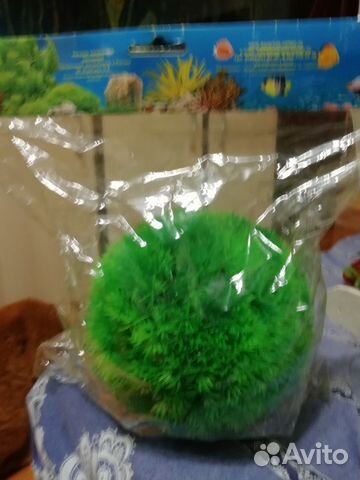 Декор для аквариума "Пушистый шар"