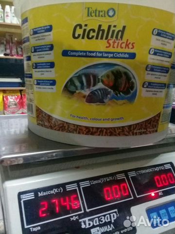 Продам гранулы тетра для цихлид