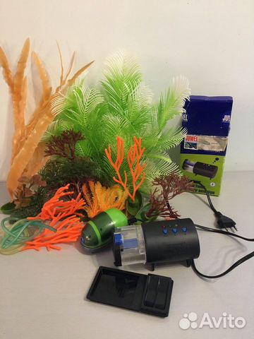 Jubel электрокормушка для рыб новая,растения для а