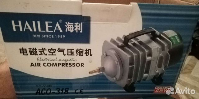 Компрессор воздушный для аквариума септика 220В